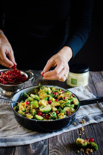 Beef Tallow Festive Recipe: Crunchy Sprouts & Berries - Ossa Organic